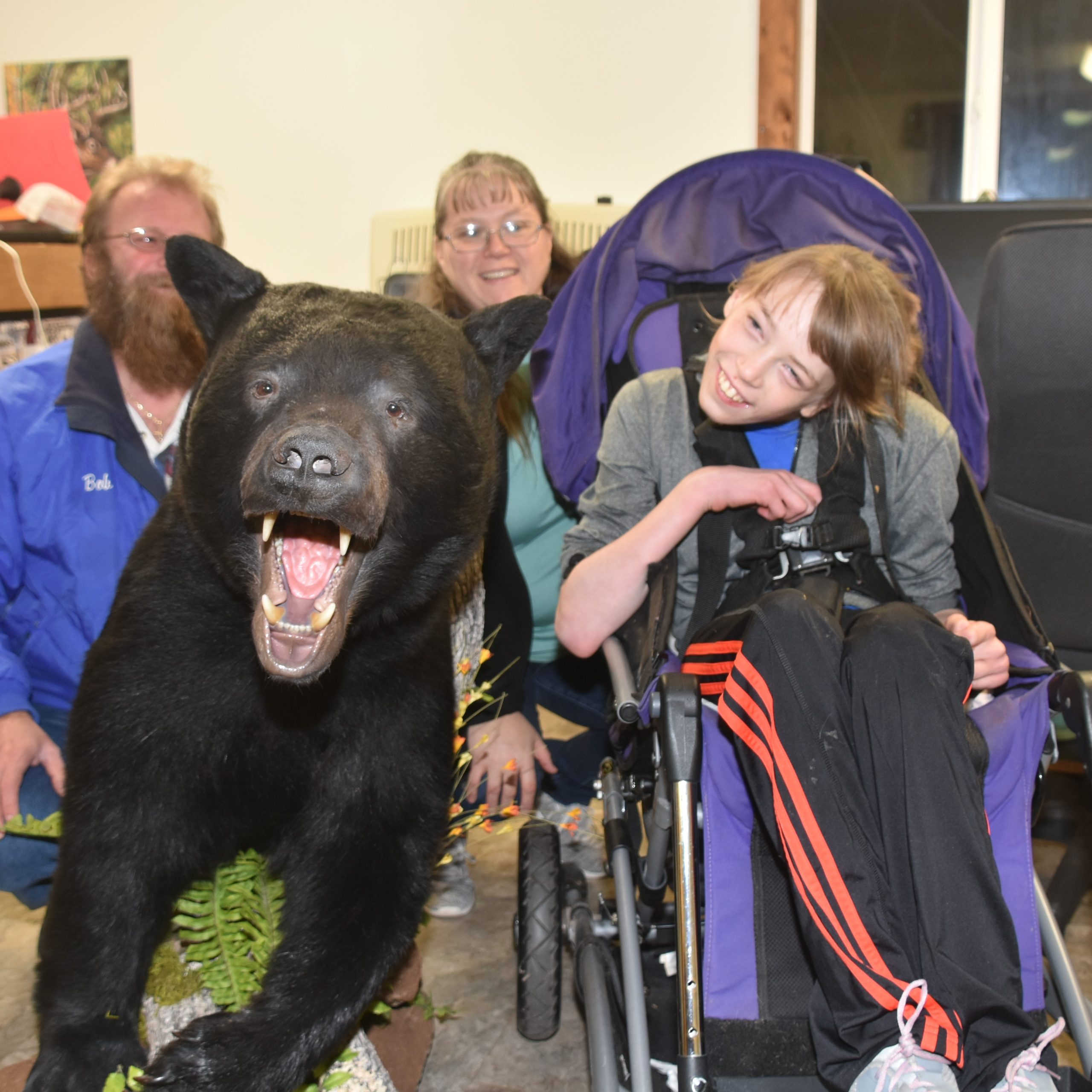 12-Year-Old Girl With Life-Threatening Illness Takes Home Trophy Bear ...