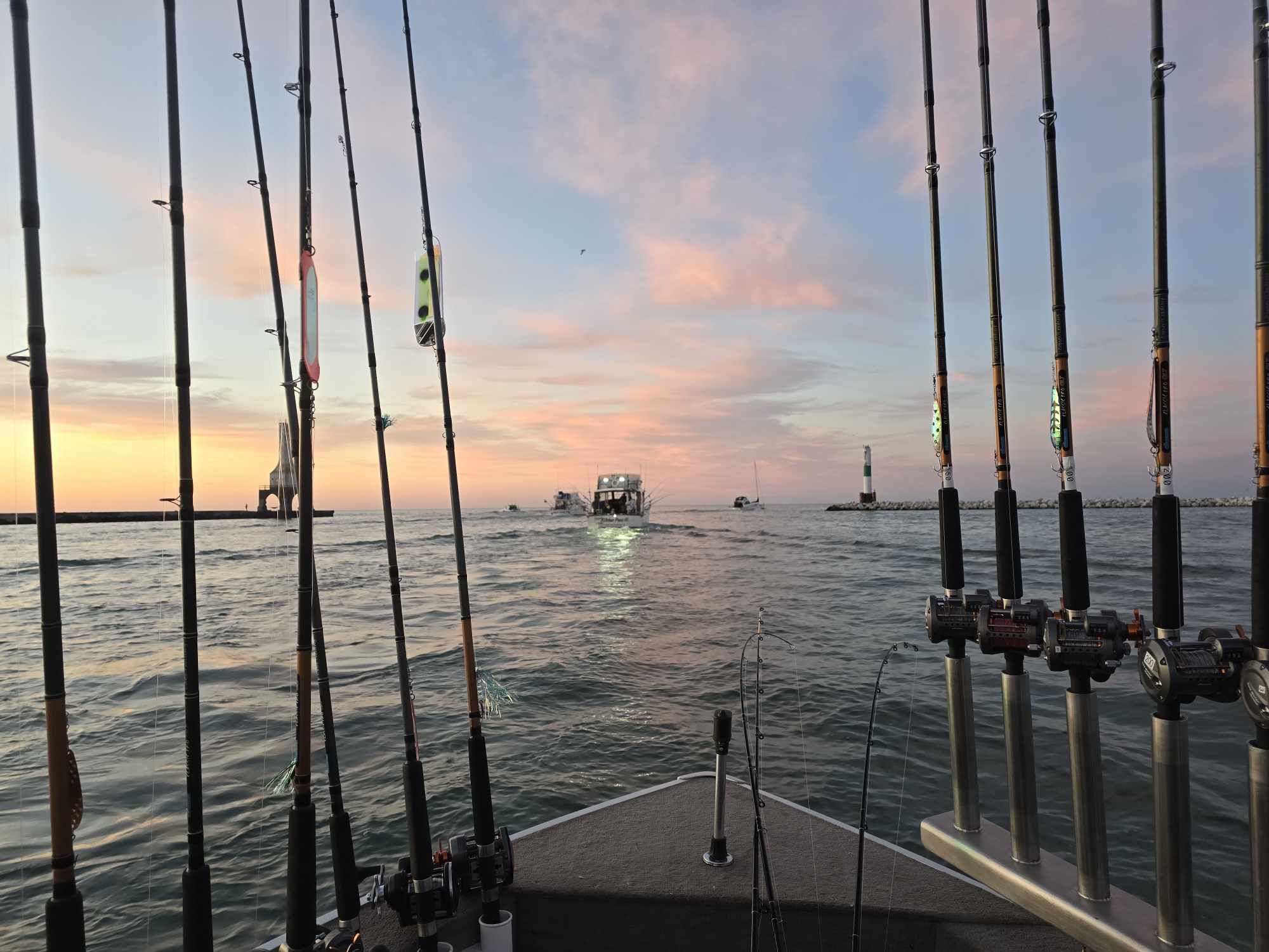 Twenty Boats Set Sail at Dawn From the Port Washington Marina ...